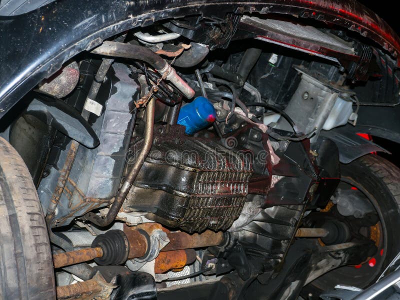 Car Engine Cut-through View Stock Image - Image of mechanical ...