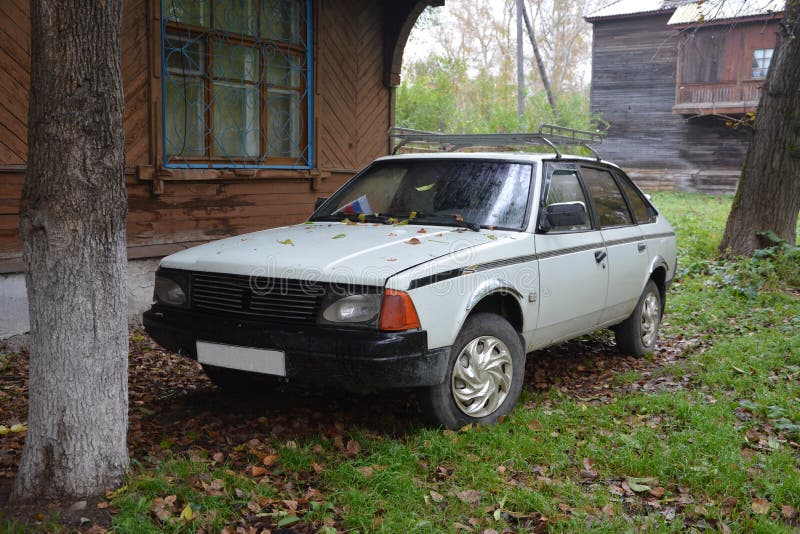 The old car in the fall stock photo. Image of russia - 45076522