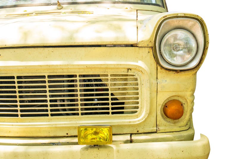 Old car headlights stock image. Image of nostalgia, closeup - 57230235
