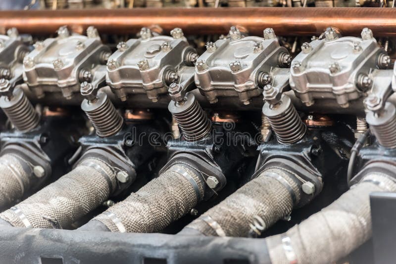 Old Car Internal Combustion Engine Stock Image - Image of internal ...