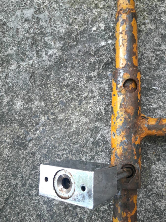 The Old Car Locks of the Traffic Police Stock Photo - Image of rusty ...