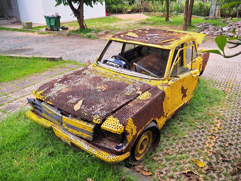 Old car stock photo. Image of town, retro, automobile - 105947656