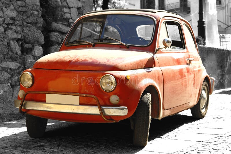 Old Small Car stock image. Image of efficient, italy - 20980399
