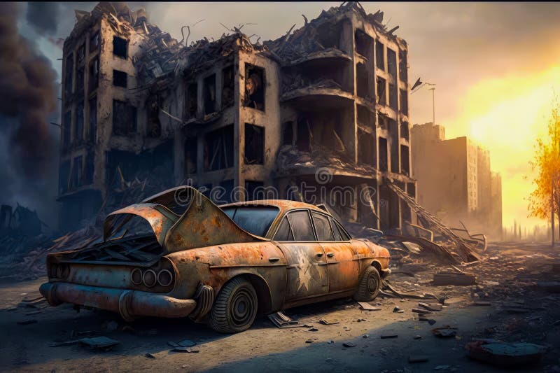 Old Destroyed Car Stock Illustrations – 208 Old Destroyed Car Stock ...