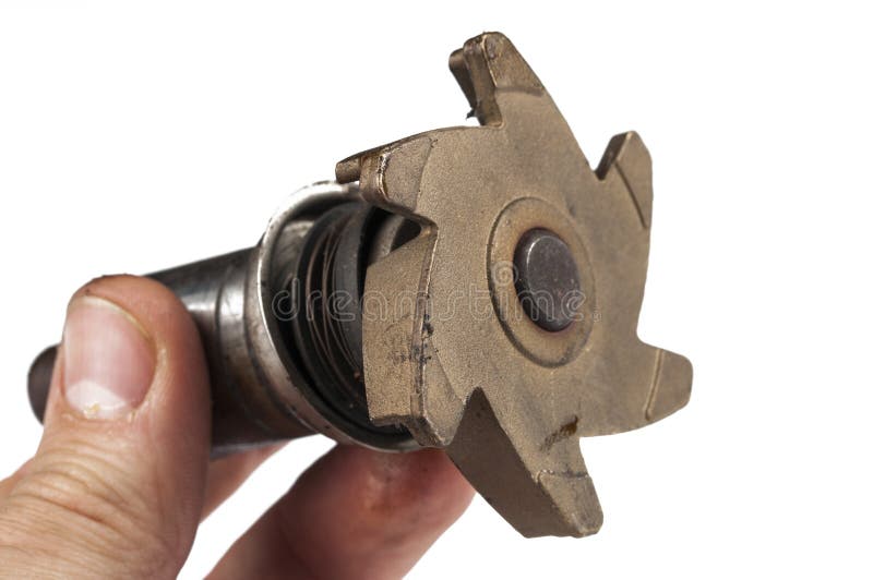 Old Car Parts Isolated on White Background.Copy Space Stock Image ...