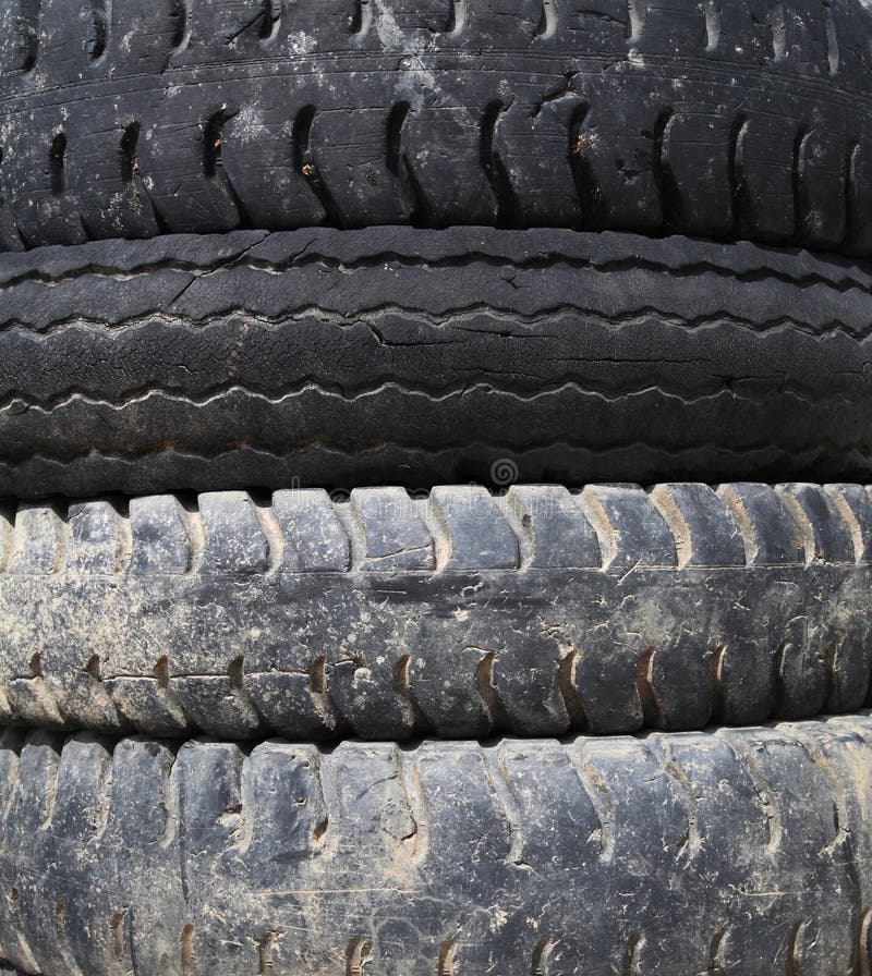 Old Car Tires by Texture Background Stock Image - Image of protector ...