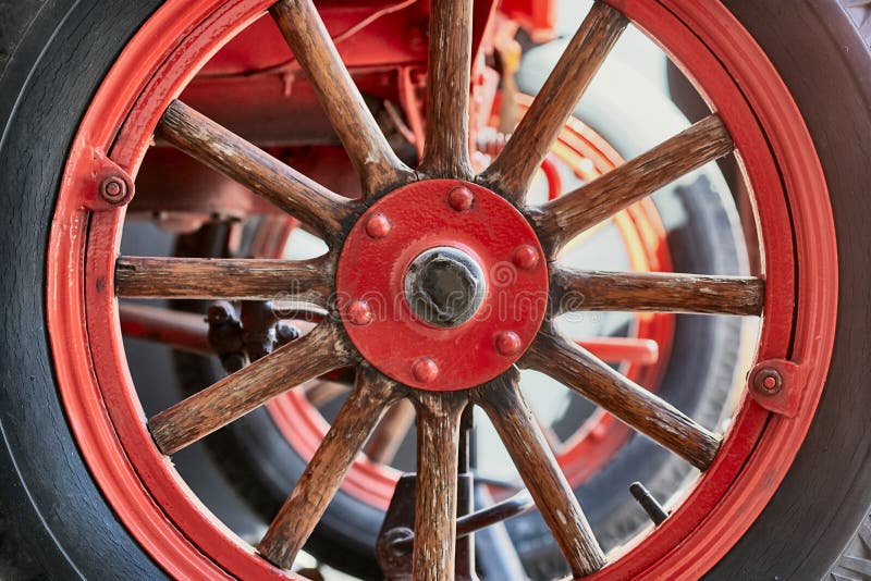 Old car wheel close up stock photo. Image of transportatiom - 166137550