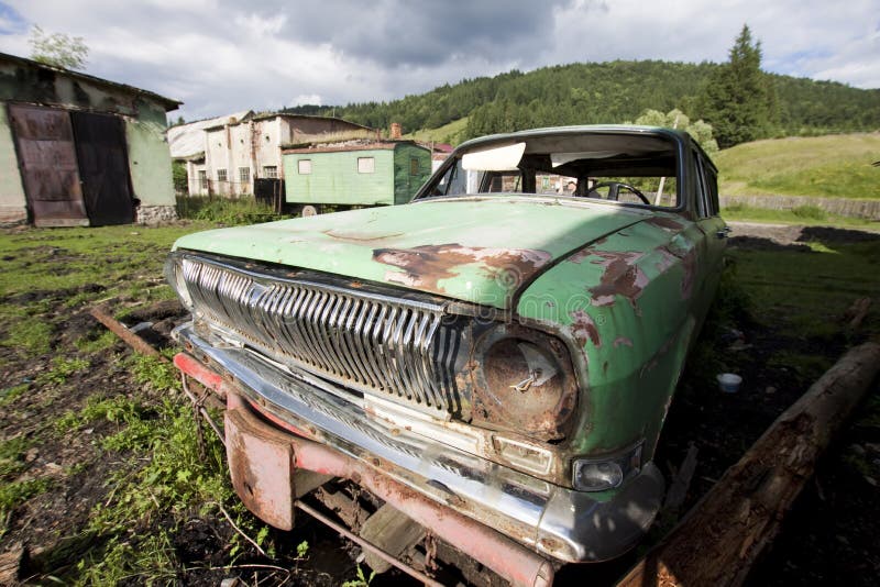 Old Car Wreck Picture. Image: 15223673