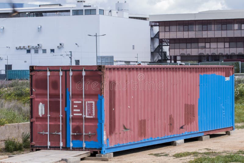Old cargo container stock photo. Image of industry, logistics - 90751562