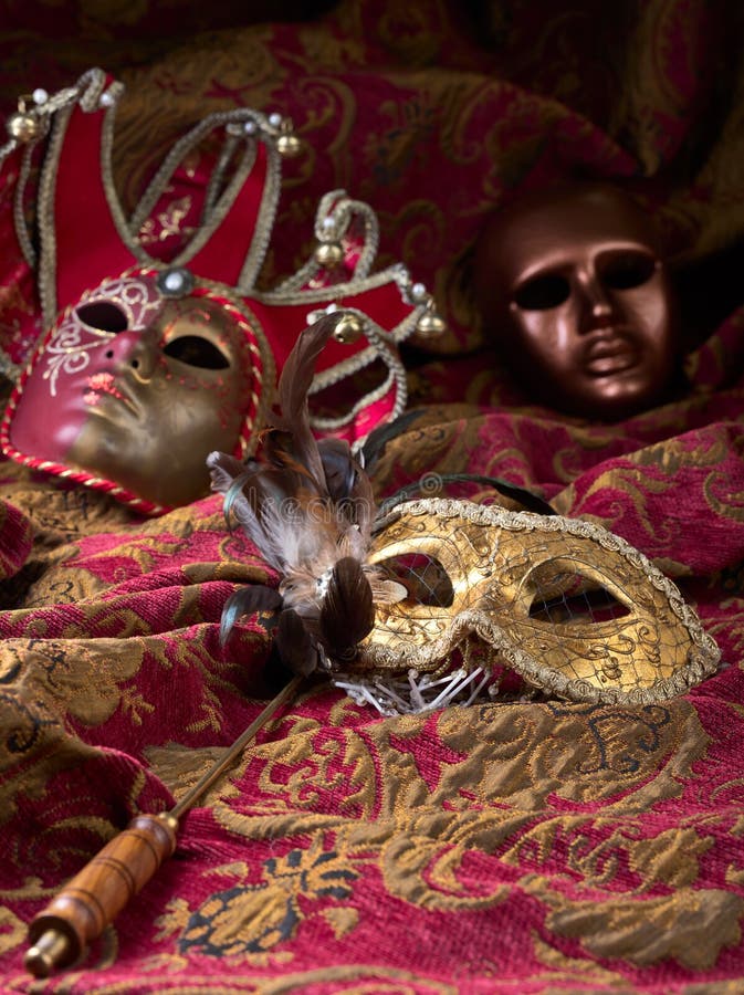 Old carnival masks . stock photo. Image of antique, dark - 104954366