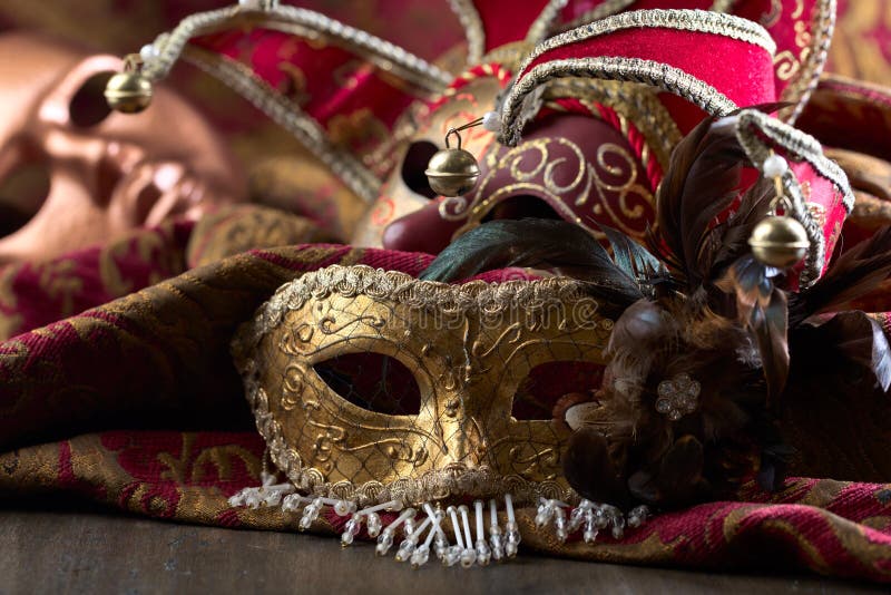 Old carnival masks . stock photo. Image of italy, masquerade - 101717474