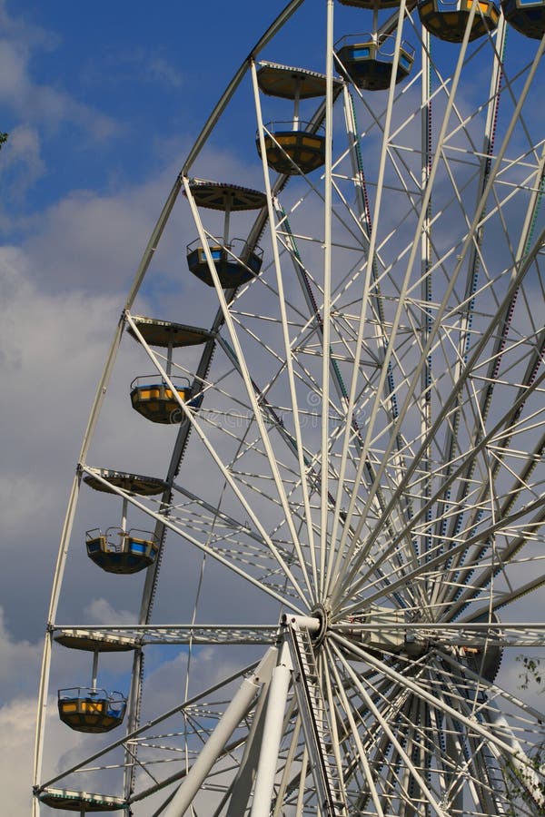 Old carousel wheel stock image. Image of park, blue, ferris - 93671955
