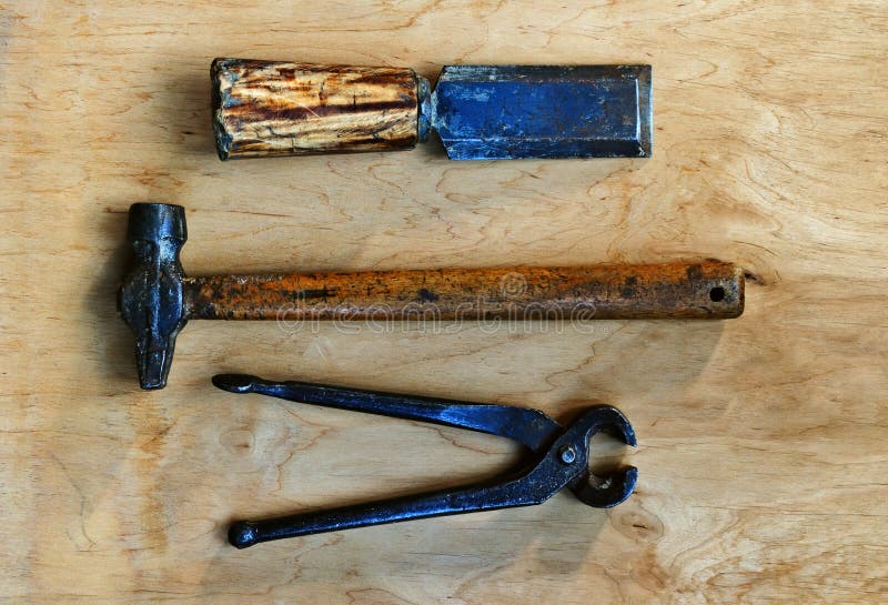 Old carpenter tools stock photo. Image of three, grain - 60932160