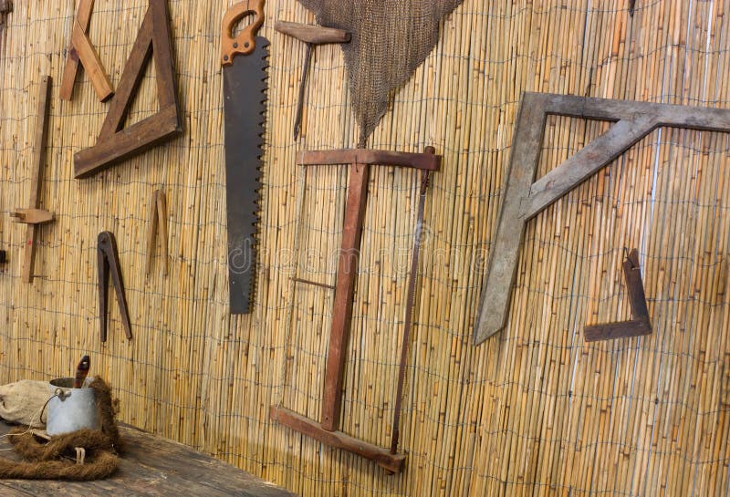 Old woodworking tools stock photo. Image of manufacture - 38084144