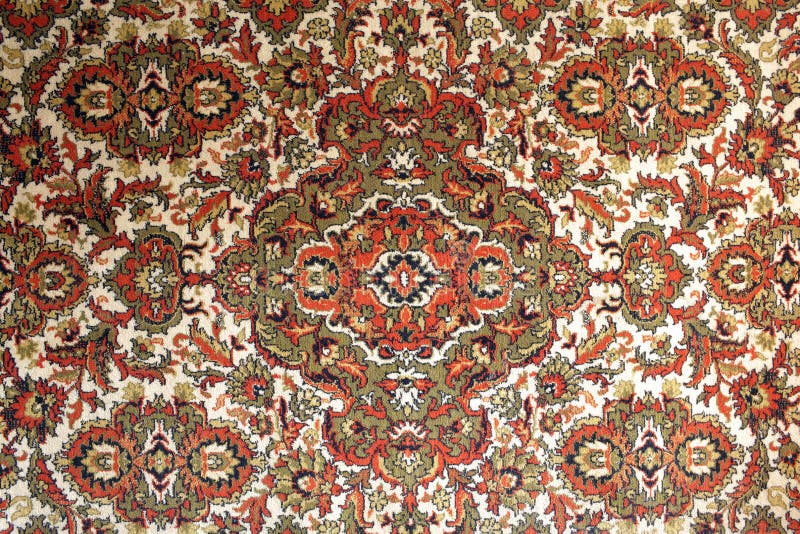 Old Carpet with National Oriental Stock Photo - Image of persian ...
