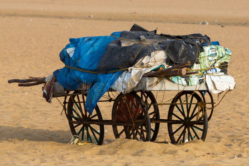 Old cart stock photo. Image of beach, stall, shopping - 34607838