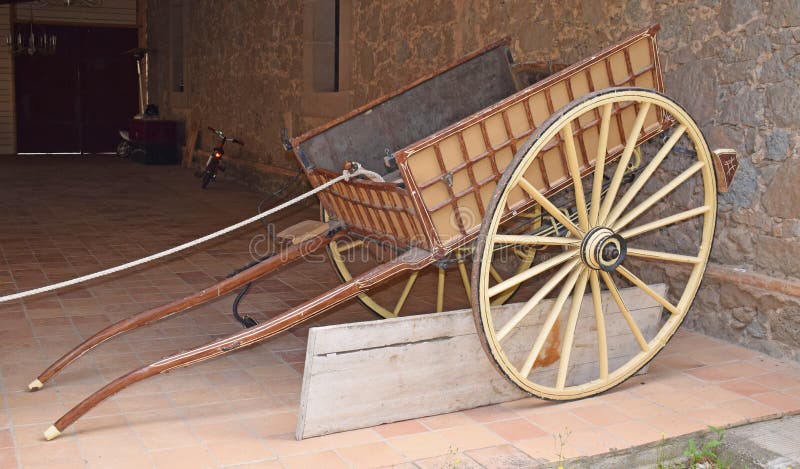 Old Cart Pulled by Oxen in Spain Stock Photo - Image of mules, cargo ...