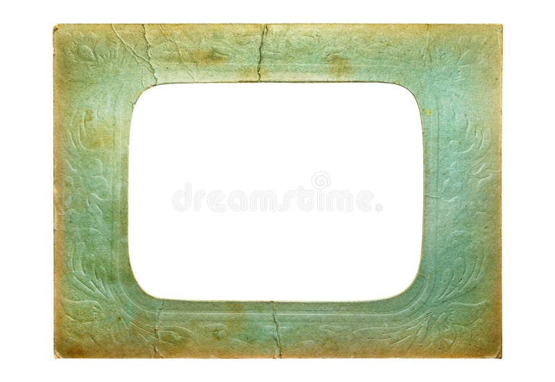 Real Old Antique Gold Frame Isolated Stock Photo - Image of border ...
