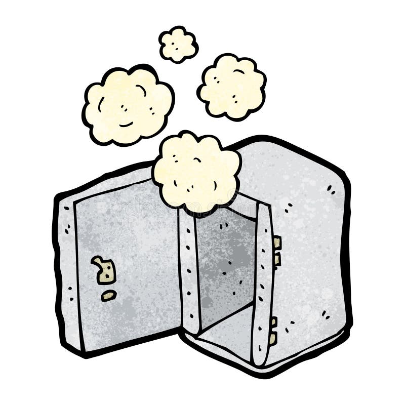 Safe Clip Art Cartoon Illustration Stock Vector - Illustration of ...