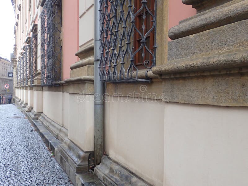 Old Carved Iron Window Cage Stock Image - Image of lattice, bareer ...