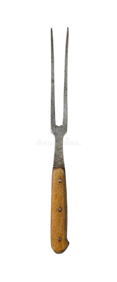 Old carving fork stock image. Image of cutout, studio - 171579997