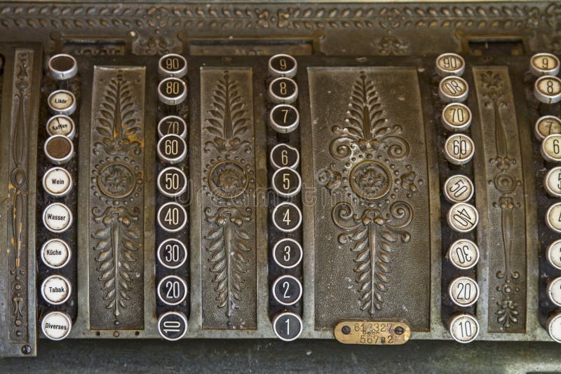 Old cash register stock photo. Image of antique, award - 44793316