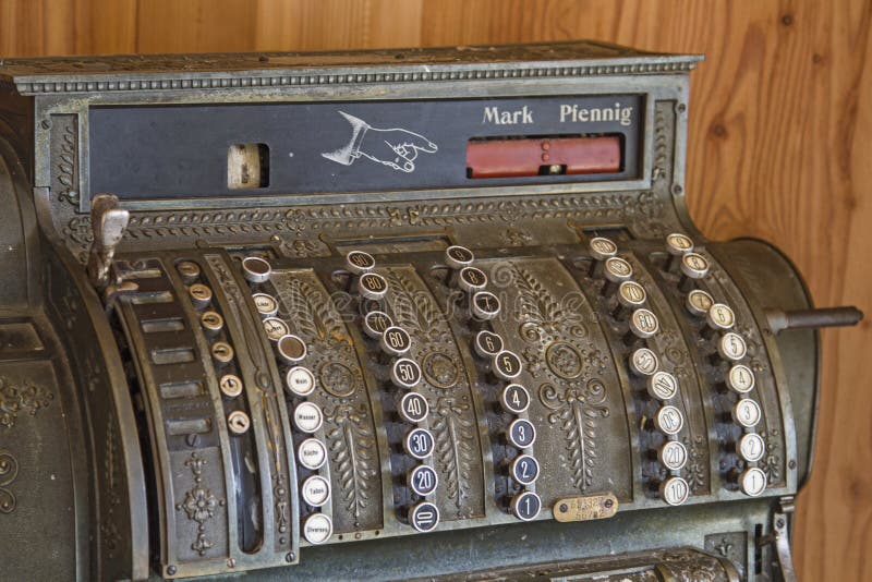 Old cash register stock photo. Image of digits, register - 45042748