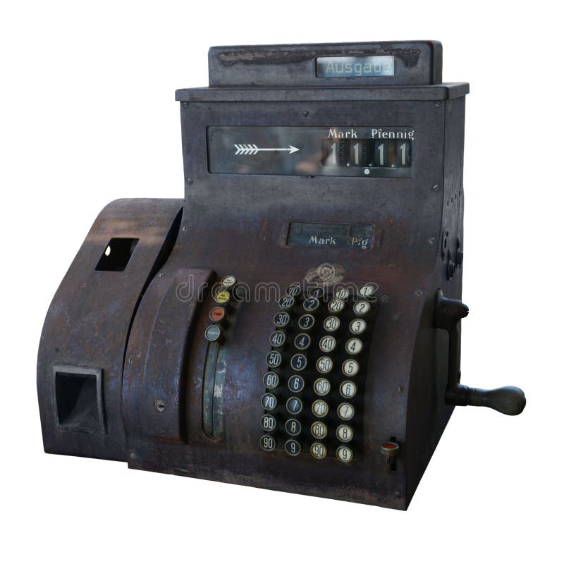 Old Cash Register stock photo. Image of receipt, obsolete - 31645586