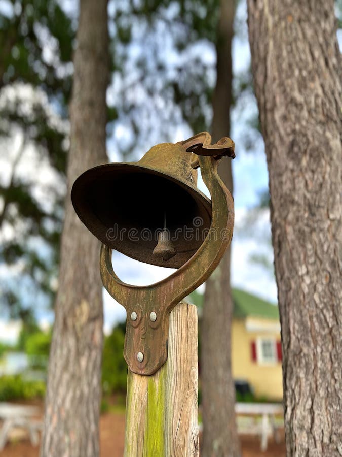Vintage cast iron bell stock photo. Image of farm, vintage - 255240410