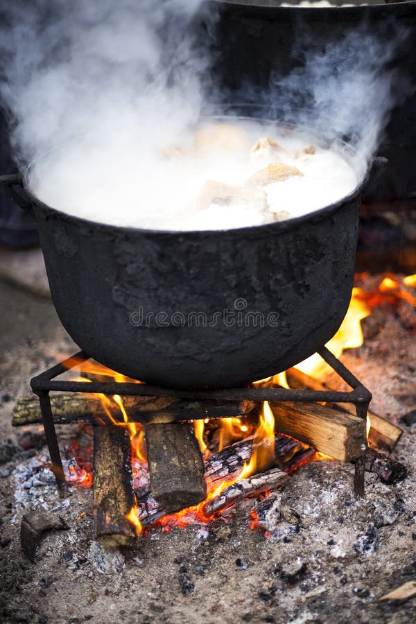 Old cast iron cooking stock photo. Image of warm, cast - 49369044