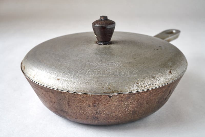 Old cast iron pan stock image. Image of kettle, cuisine - 110149879