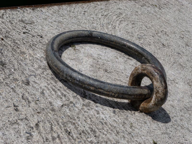 Old cast iron ring stock photo. Image of secure, metal - 178650672