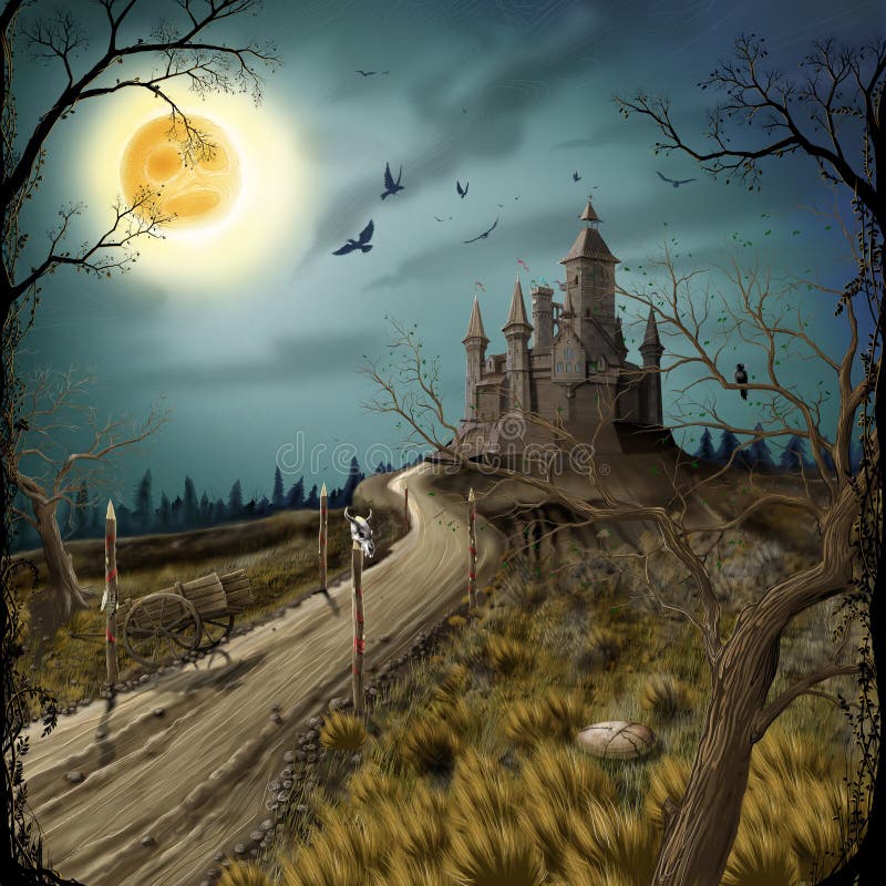 Old Castle stock illustration. Illustration of fortress - 5247600