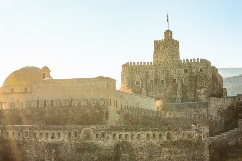 Old Castle Akhaltsikhe Rabati in Georgia Stock Image - Image of ...