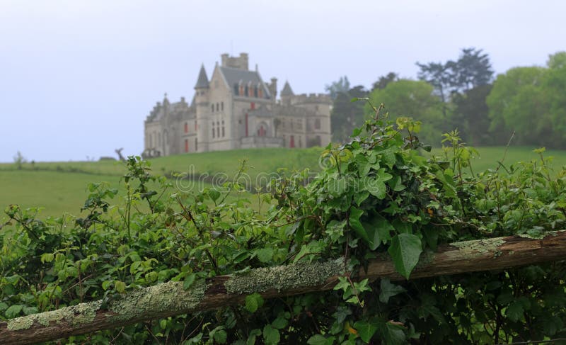 Old Castle in the Basque Coast Stock Image - Image of tourism, basque ...