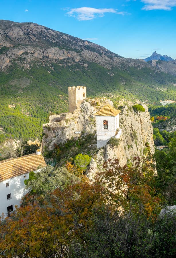 Old Castle Build in 11th Century in Guadalest Spain Stock Photo - Image ...