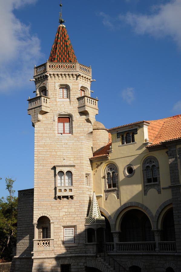 Old castle in Cascaisl stock photo. Image of palace, portugal - 36854104