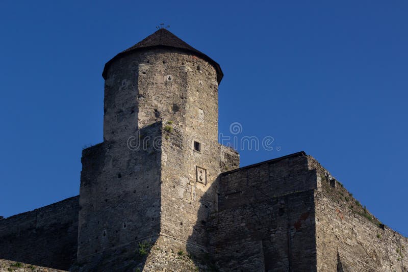 Old Castle Close Up. Corner Tower Stock Photo - Image of historical ...