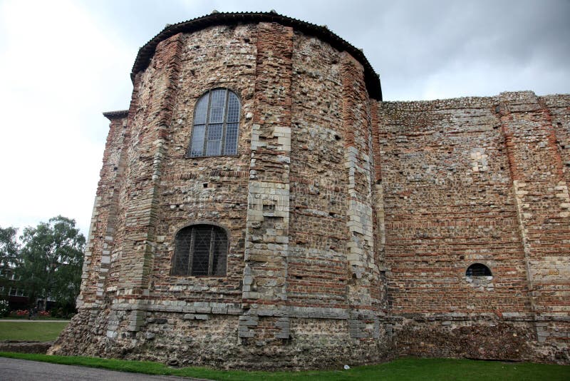 Old Castle in Colchester 11th Century Norman Stock Photo - Image of ...