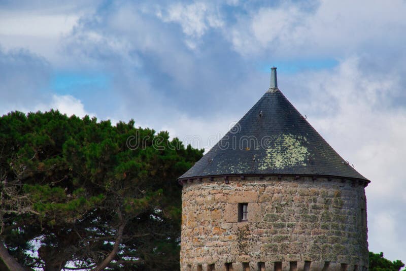 Old castle in the field stock photo. Image of country - 233533310
