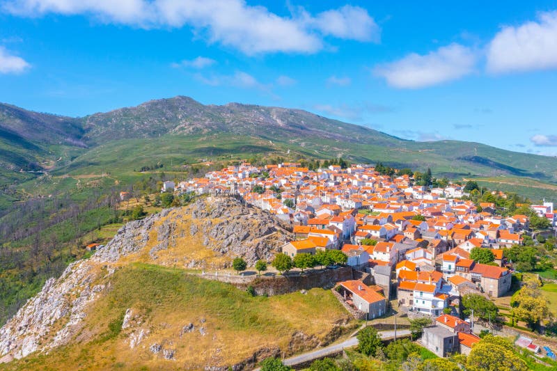 Old Castle in Folgosinho, Portugal Stock Image - Image of beiras ...