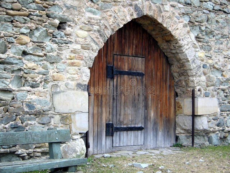Old Castle Gate stock photo. Image of path, castle, wooden - 504658