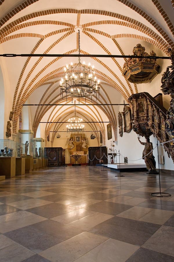 Old castle hall interior. stock photo. Image of hall, graceful - 2059350