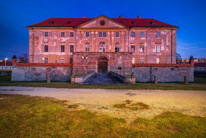 Old castle in Holic stock image. Image of landscape - 235206339