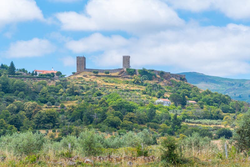 Old Castle in Linhares, Portugal Stock Image - Image of beiras, citadel ...
