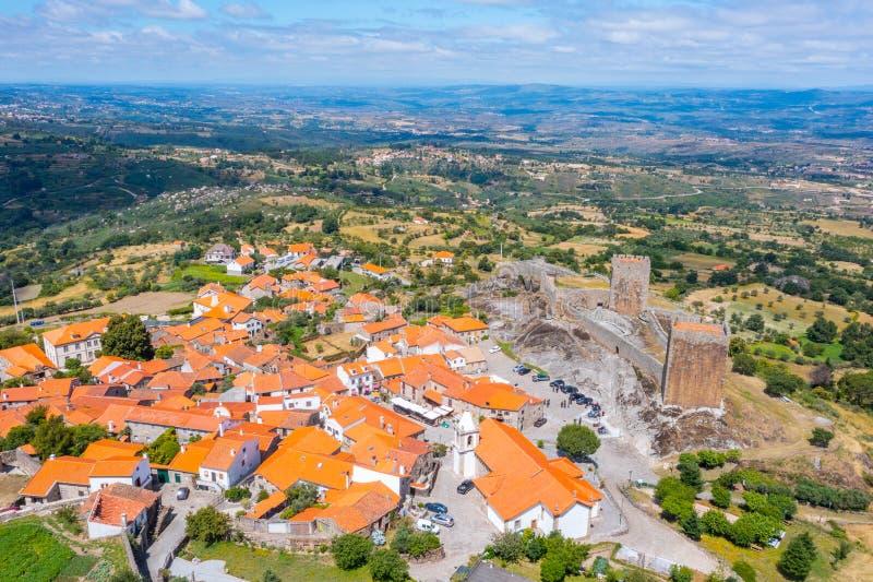 Old Castle in Linhares, Portugal Stock Photo - Image of stone, landmark ...
