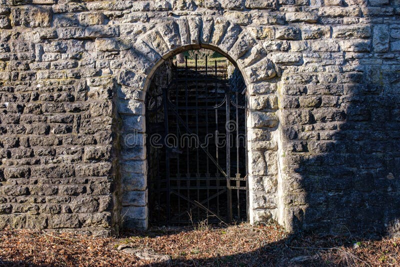 An old castle metal gate stock photo. Image of castle - 255714728