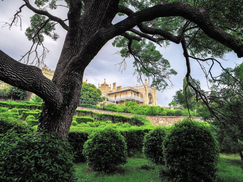 Old castle at the nature stock image. Image of destination - 120903807