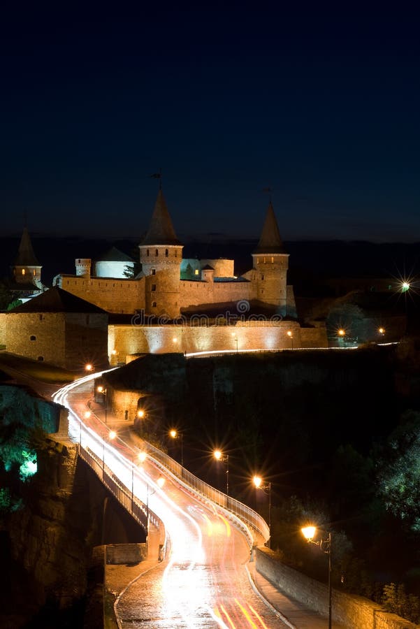 Old castle at Night stock image. Image of city, hohenzollern - 11717243