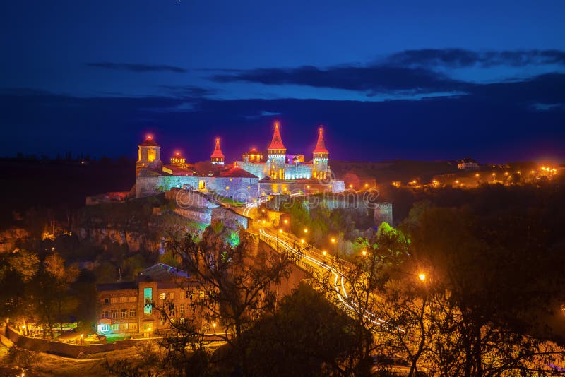 Old castle night view stock photo. Image of city, view - 60732890